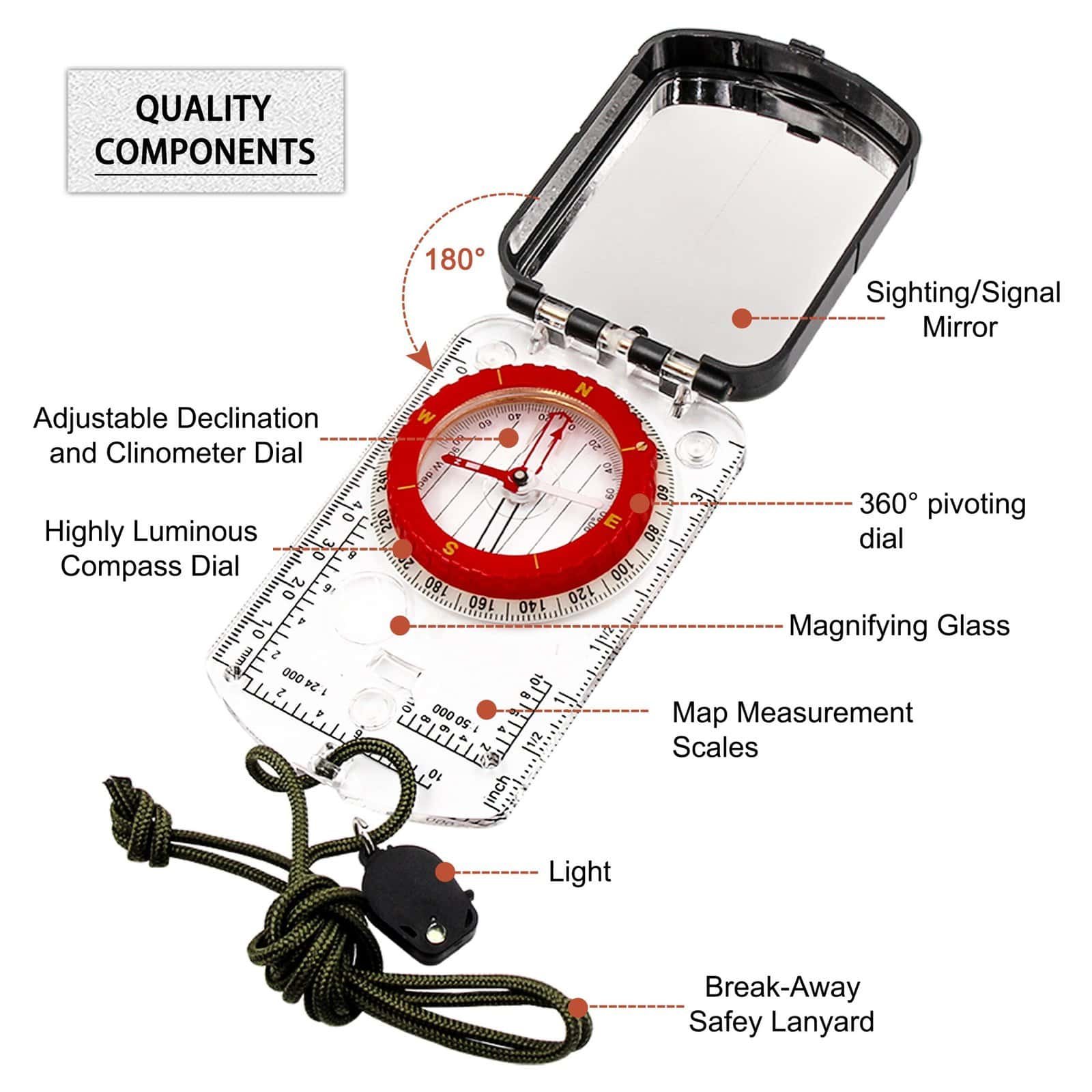 NC07 Orienteering Compass - Baiyuheng Outdoor